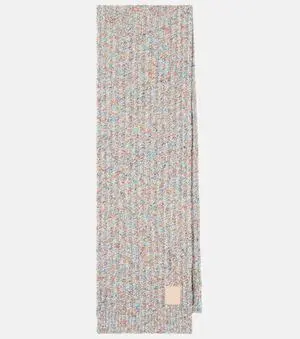 Loewe Wool And Cashmere-blend Scarf - Multicoloured