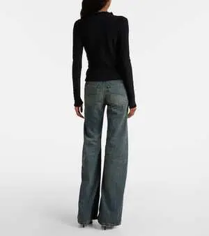 Balenciaga Ruffled Cardigan - Black