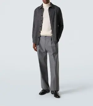 Zegna Cashmere And Silk Overshirt - Grey