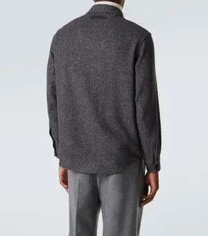 Zegna Cashmere And Silk Overshirt - Grey