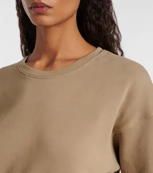NILI LOTAN Gortana Cotton Sweatshirt - Beige