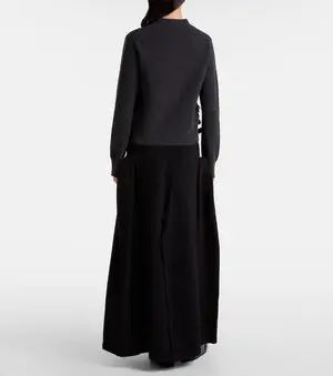 Sacai Sequined Wool Cardigan
