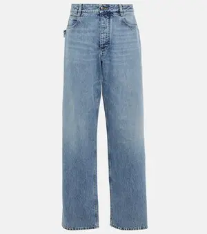 Bottega Veneta High-rise Straight Jeans - Blue