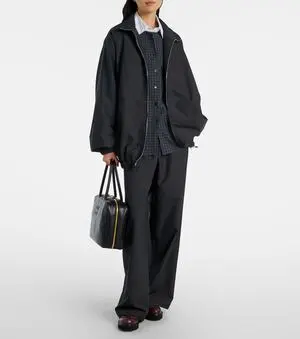 THE FRANKIE SHOP Baxter Plaid Wide-leg Pants