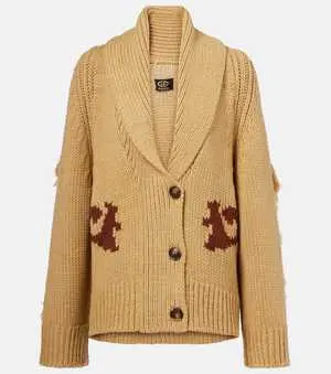 Goldbergh Nora Intarsia Wool-blend Cardigan