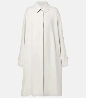 THE ROW Pluma Cotton And Cashmere Coat - White
