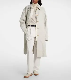 THE ROW Pluma Cotton And Cashmere Coat - White