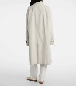 THE ROW Pluma Cotton And Cashmere Coat - White