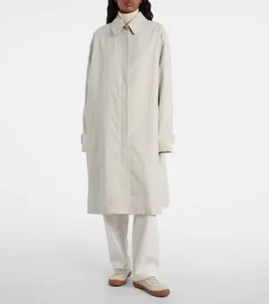 THE ROW Pluma Cotton And Cashmere Coat - White