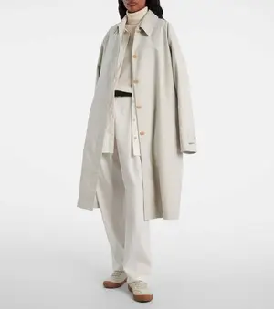 THE ROW Pluma Cotton And Cashmere Coat - White