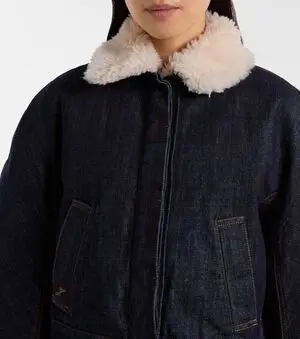 Jacquemus Denim Blouson Jacket - Blue