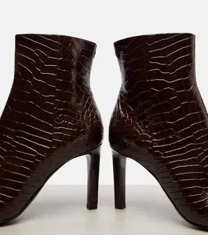 JIMMY CHOO Frankie 85 Leather Ankle Boots