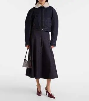 Jacquemus Dark Navy Denim Blouson Jacket