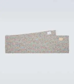 Loewe Wool And Cashmere-blend Scarf - Multicoloured