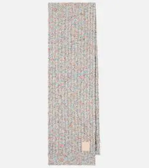 Loewe Wool And Cashmere-blend Scarf - Multicoloured