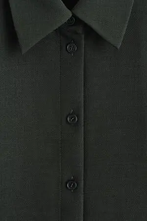 Cos Wool Blend Shirt - Green