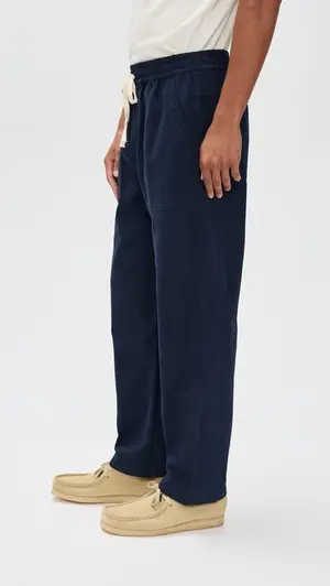 MCTAVISH Twill Pull-on Pants - Dark Blue