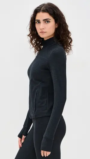 Beyond Yoga Spacedye Trails Active Jacket - Darkest Night