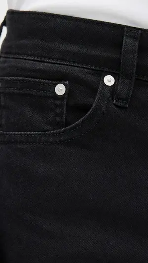 FRAME Modern Straight Leg Jeans - Noir