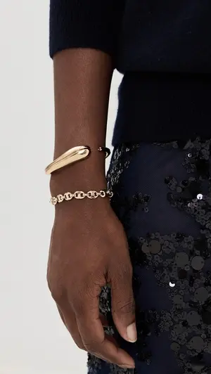 Tory Burch Delicate Gemini Link Bracelet - Light Brass