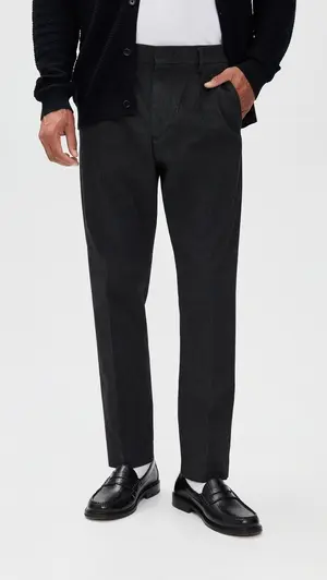 Nn07 Bill Relaxed Taper Trousers - Black Multi