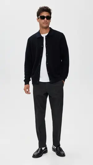 Nn07 Bill Relaxed Taper Trousers - Black Multi