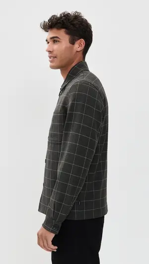 LES DEUX Marseille Check Hybrid Jacket