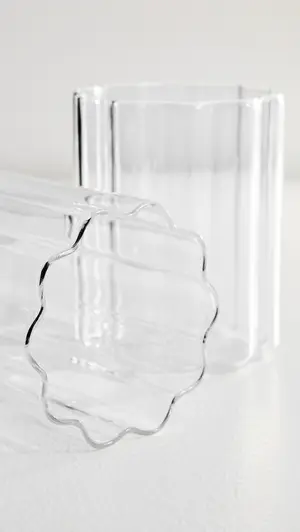 FAZEEK Wave Glasses Set Of 2 - Clear