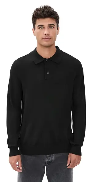 Nn07 Serge Polo Sweater - Black