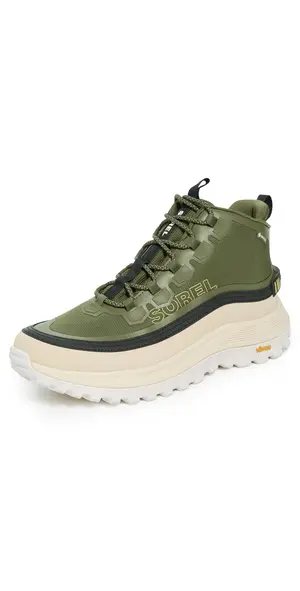 Sorel Callsign Horizon Mid Gtx Sneakers - Utility Green/honey White