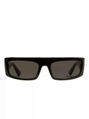 Khaite Rectangle-frame Sunglasses - Black