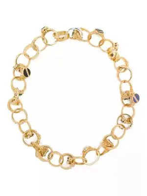 Medea Edwardian Ring Chain Necklace - Gold