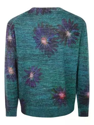 Paul Smith Floral-print Crew Neck Sweater