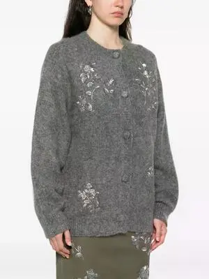 MARKGONG Floral-embellished Button Cardigan