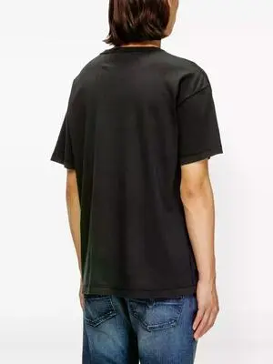 DIESEL® T-norm-lod Logo-detail T-shirt - Black