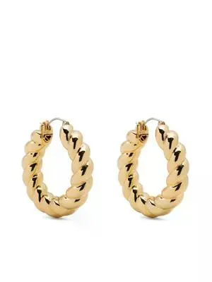EDDIE BORGO Rope Hoop Earrings
