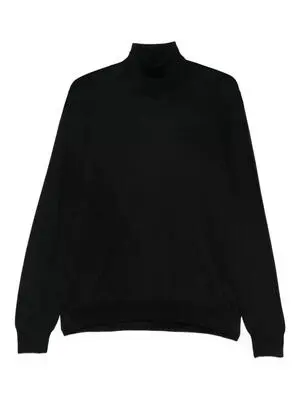 GIUUNO Roll-neck Sweater - Black