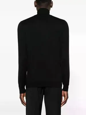 GIUUNO Roll-neck Sweater - Black