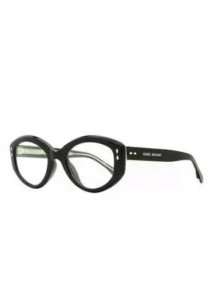 Isabel Marant Rivet-detail Oval-frame Glasses