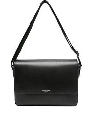 ASPINAL OF LONDON Logo-detail Messenger Bag - Black