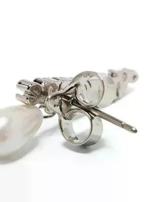 VIVIENNE WESTWOOD Pearl Embellished Drop Earrings - Silver