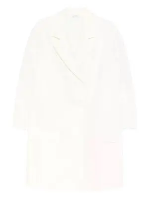 GRAN SASSO Cable-knit Panelled Coat - Neutrals