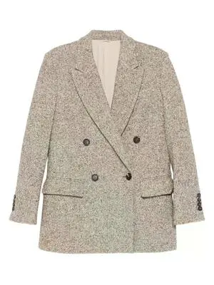 Brunello Cucinelli Double-breasted Tweed Jacket