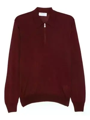 GRAN SASSO Polo-collar Half-zip Sweater
