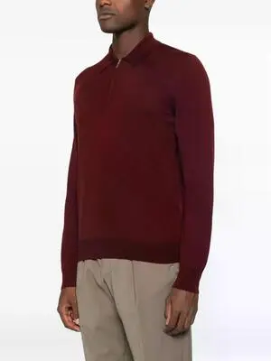 GRAN SASSO Polo-collar Half-zip Sweater