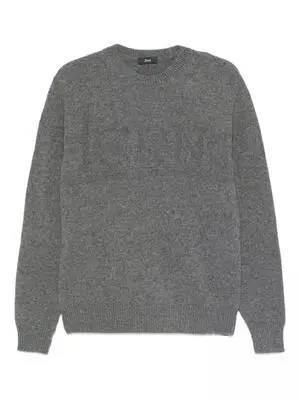 Herno Logo-embossed Crew-neck Sweater