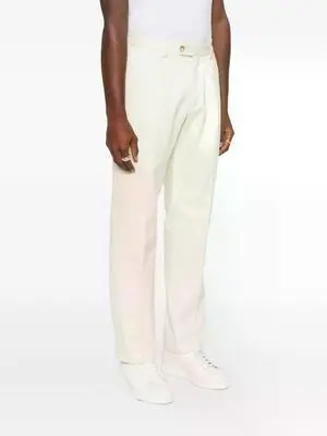 GRAN SASSO Pleated Cotton Trousers
