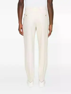 GRAN SASSO Pleated Cotton Trousers