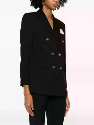 Elisabetta Franchi Double-breasted Blazer - Black