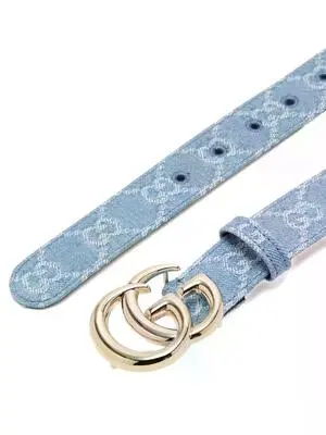 Gucci Gg Monogram Denim Belt